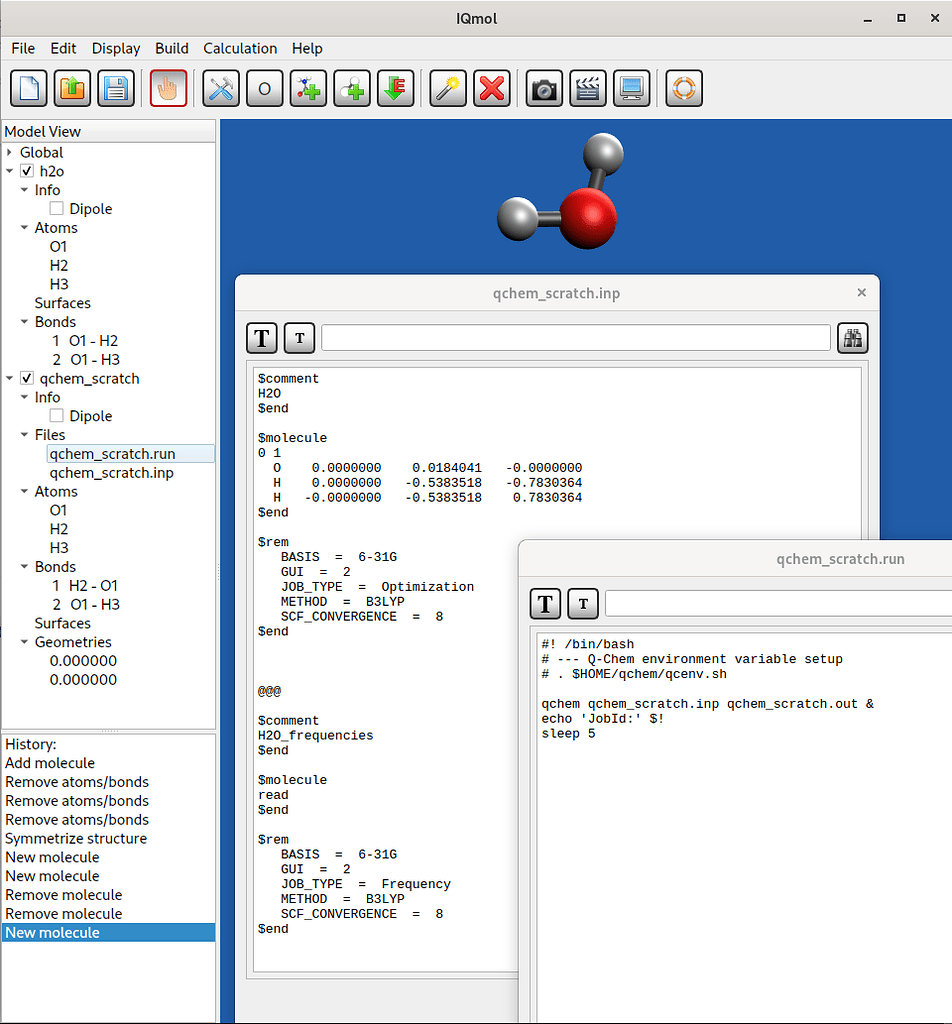 Failed H2O simulation - Beginner - Questions - Q-Chem Talk