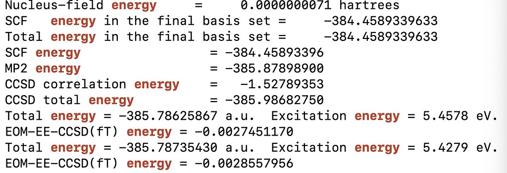 Binding Energy Calculation Using CCSD(T) and EOM-CCSD - Questions - Q ...